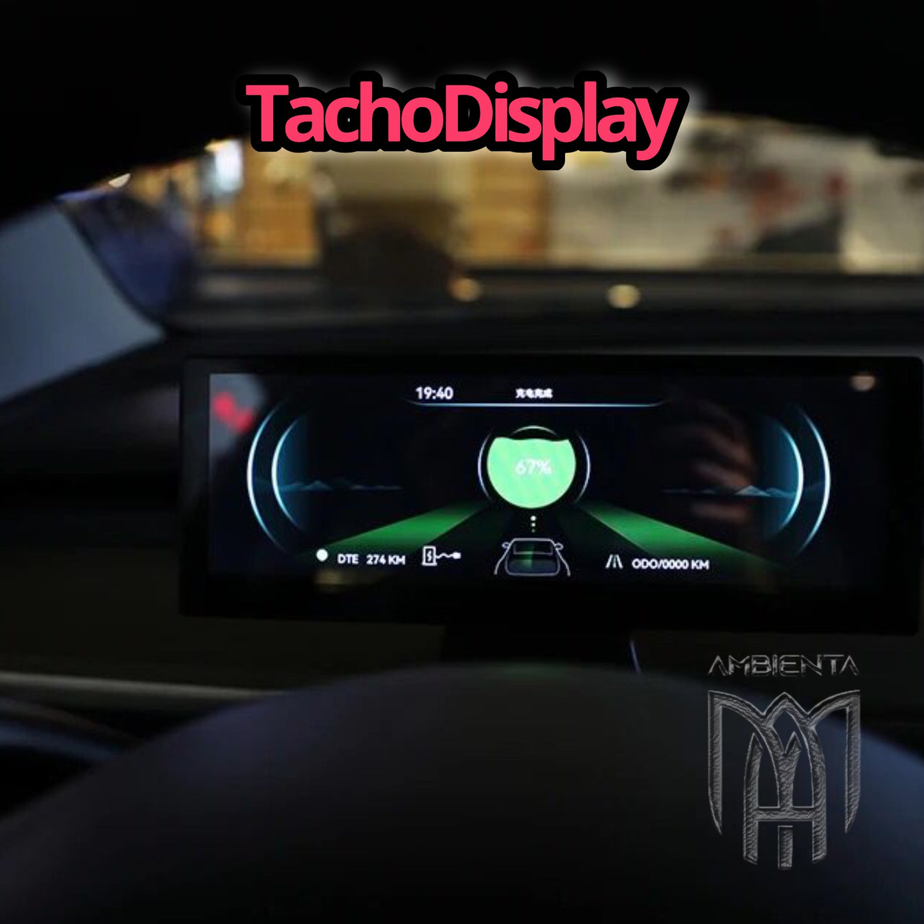Tesla Tacho Display für Model 3 / Model Y – Ambienta